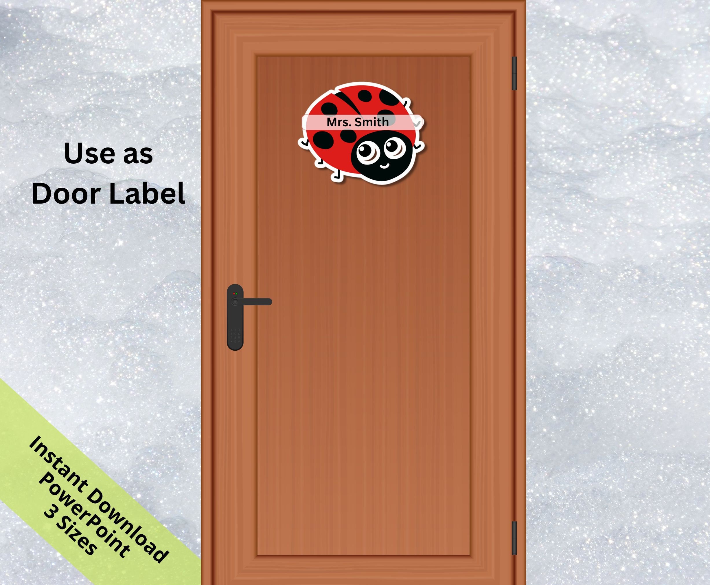 Ladybug Name Tags: Editable Classroom Decor (powerpoint, Digital ...