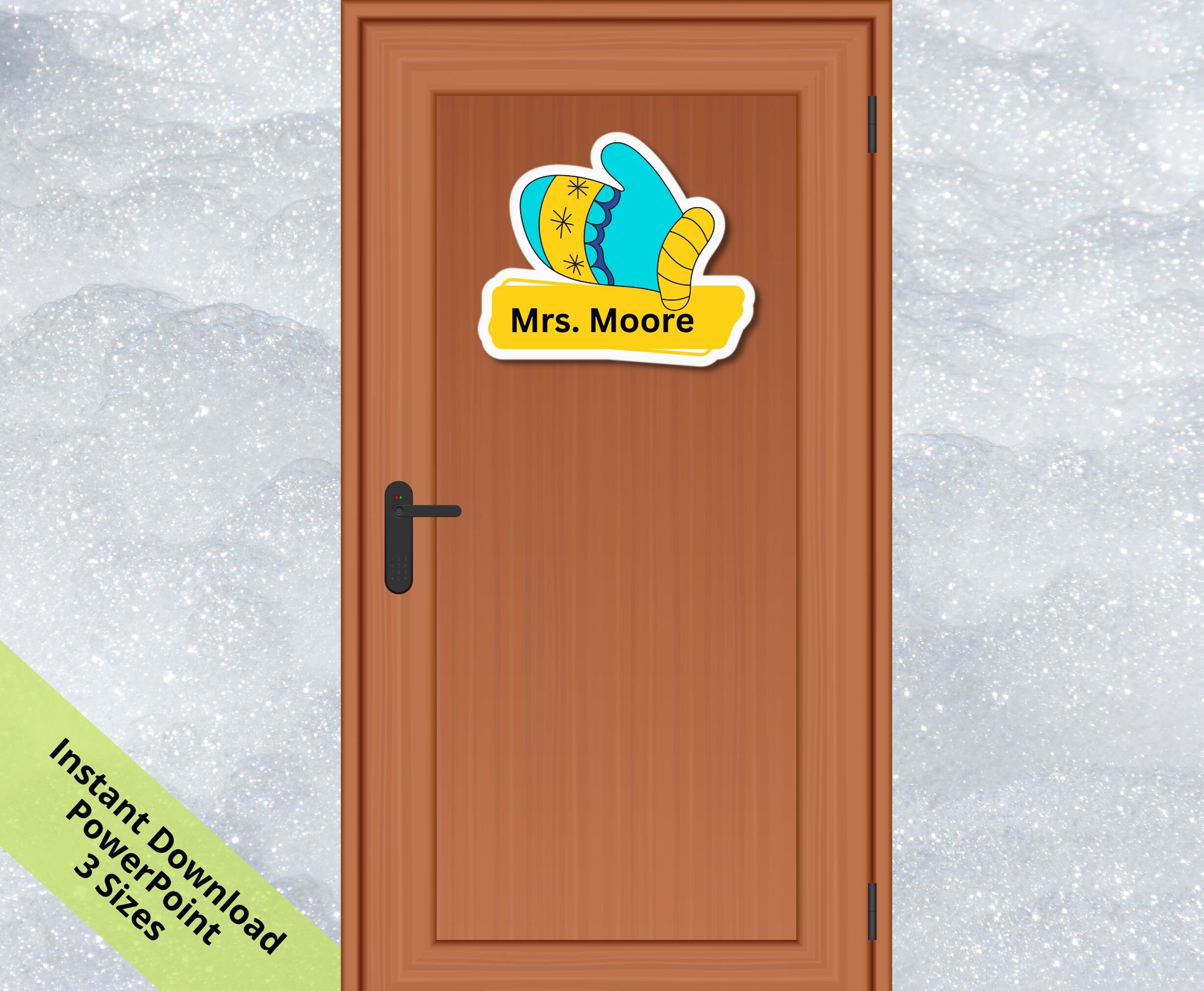 Winter Mittens, Editable Student Name Tags PRINTABLES, Classroom ...