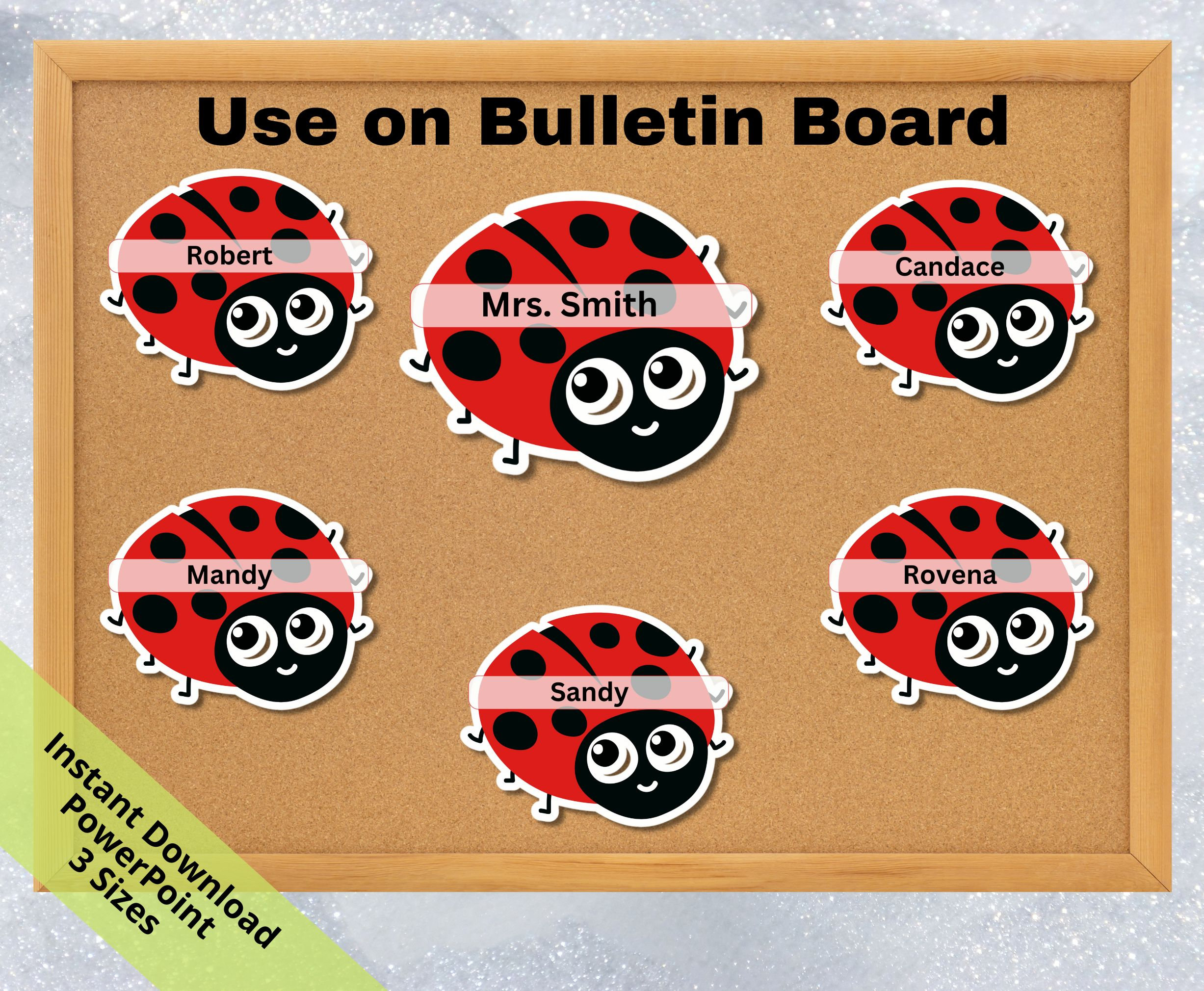 Ladybug Decor 45 Pieces Colorful Ladybugs Cut-Outs, Ladybugs Accents ...