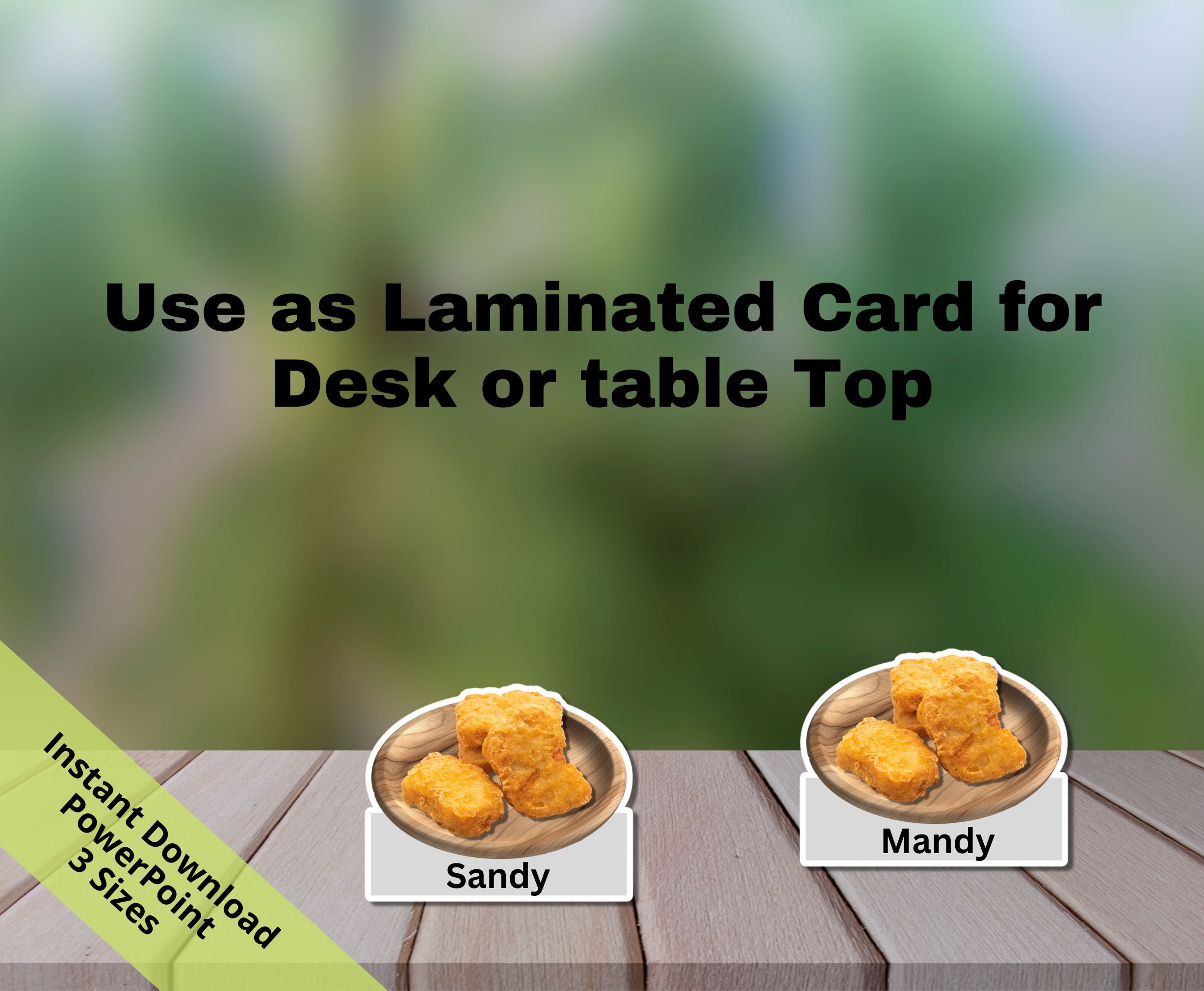 Chicken Nuggets Name Tags: Classroom Decor (powerpoint Digital Download ...