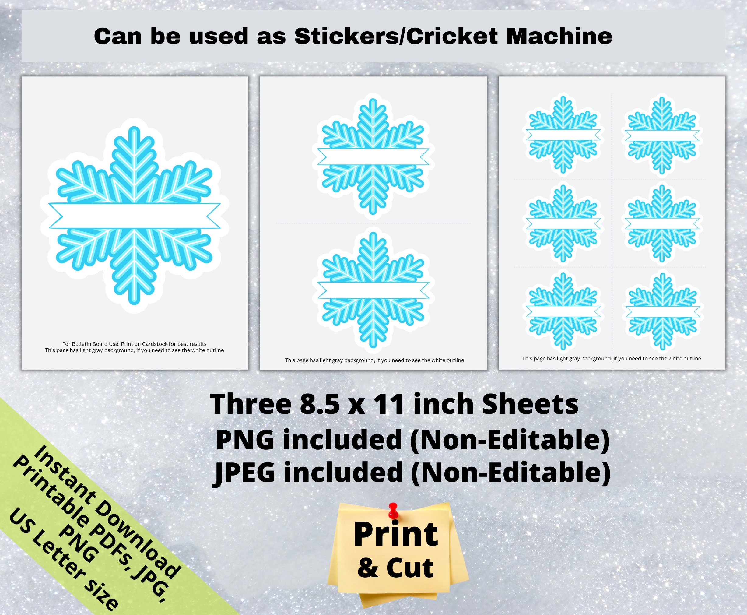 Snowflake Winter, Editable Student Name Tags PRINTABLES, Classroom ...