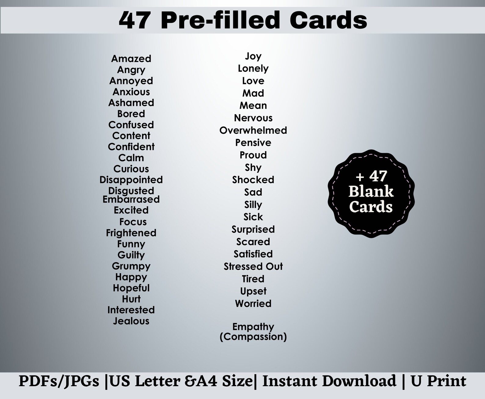 Visual Emotions Flashcards: Montessori Learning With Real People ...