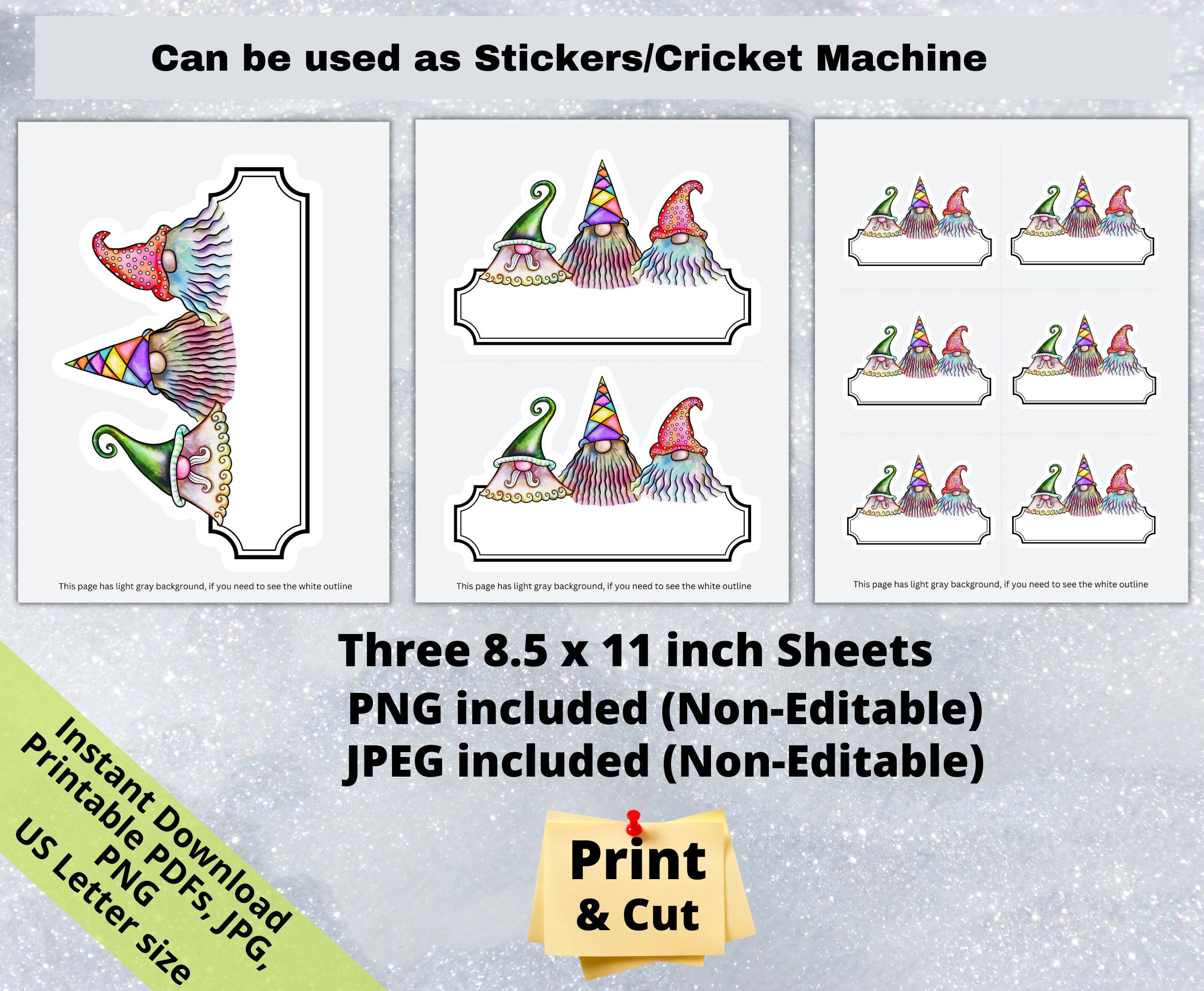 Gnomes, Editable Student Name Tags PRINTABLES, Classroom Bulletin Board ...