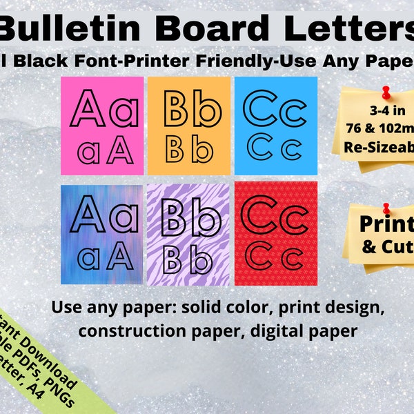 Wooden Bulletin Board Letters - Etsy