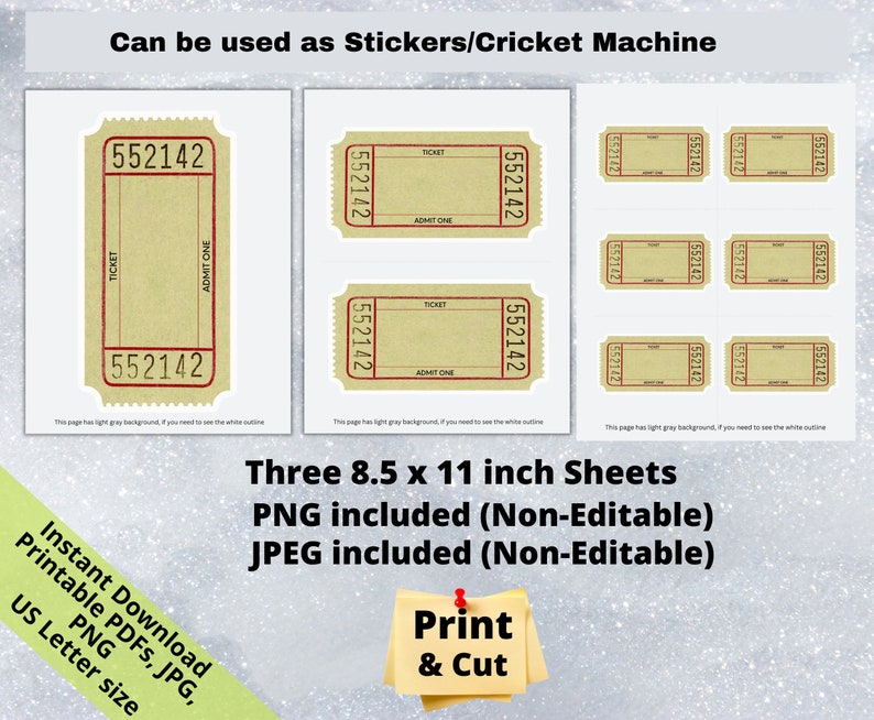Tan Raffle Ticket Name Tags: Editable Classroom Decor (printable PDF ...
