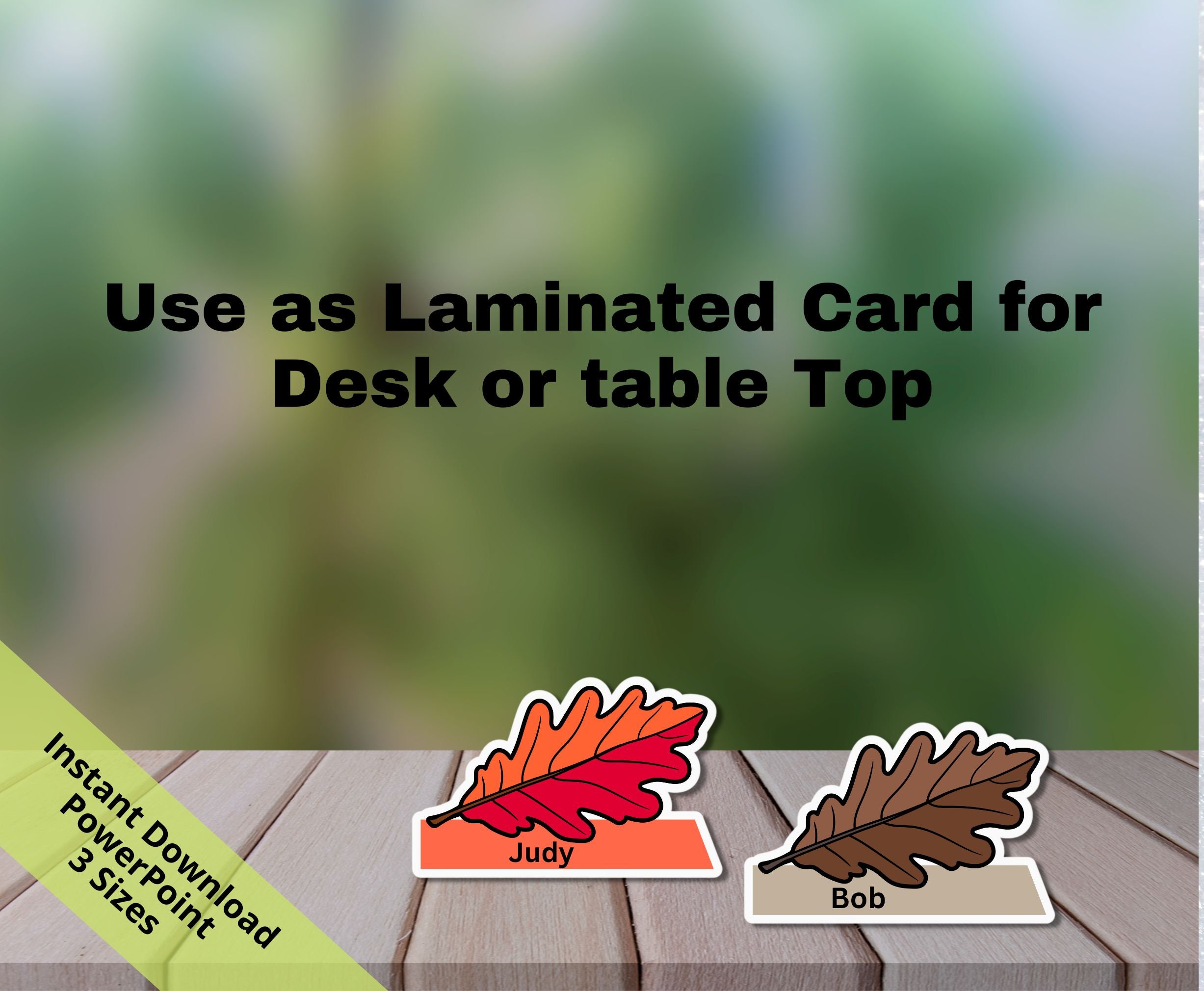 Oak Leaf, Editable Student Name Tags PRINTABLES, Oak Leaf, Classroom ...