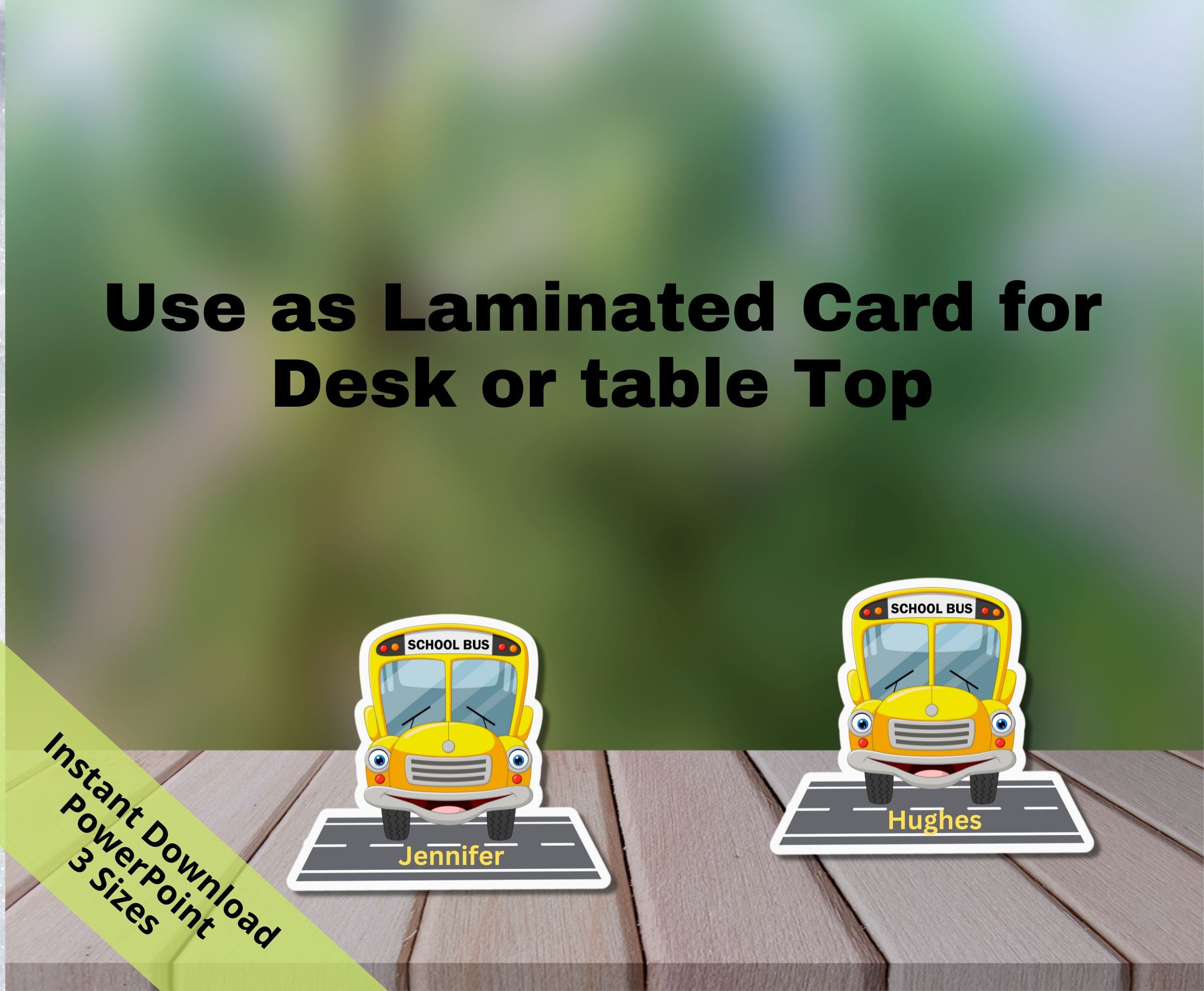 School Bus Editable Student Name Tags PRINTABLES Classroom - Etsy