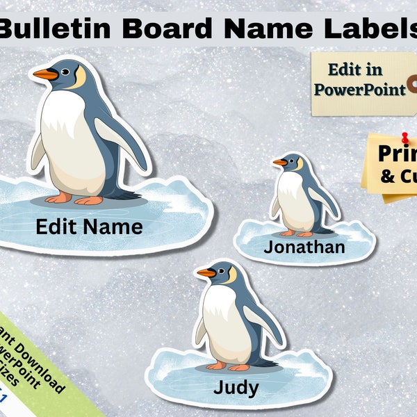 Penguin Bulletin Board - Etsy
