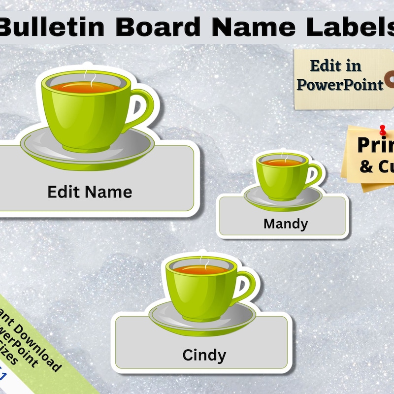 Tea Bulletin Board - Etsy