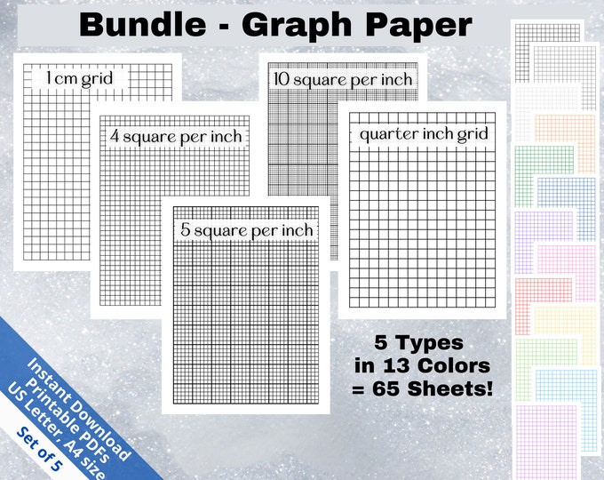 Graph Paper Printable Sheet, Drawing Sheet, Sketch Pad, Grid Paper ...