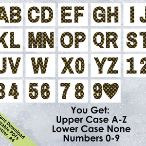 Bulletin Board Letters PRINTABLES, Resizeable 6 Inches, Bunting Banner ...