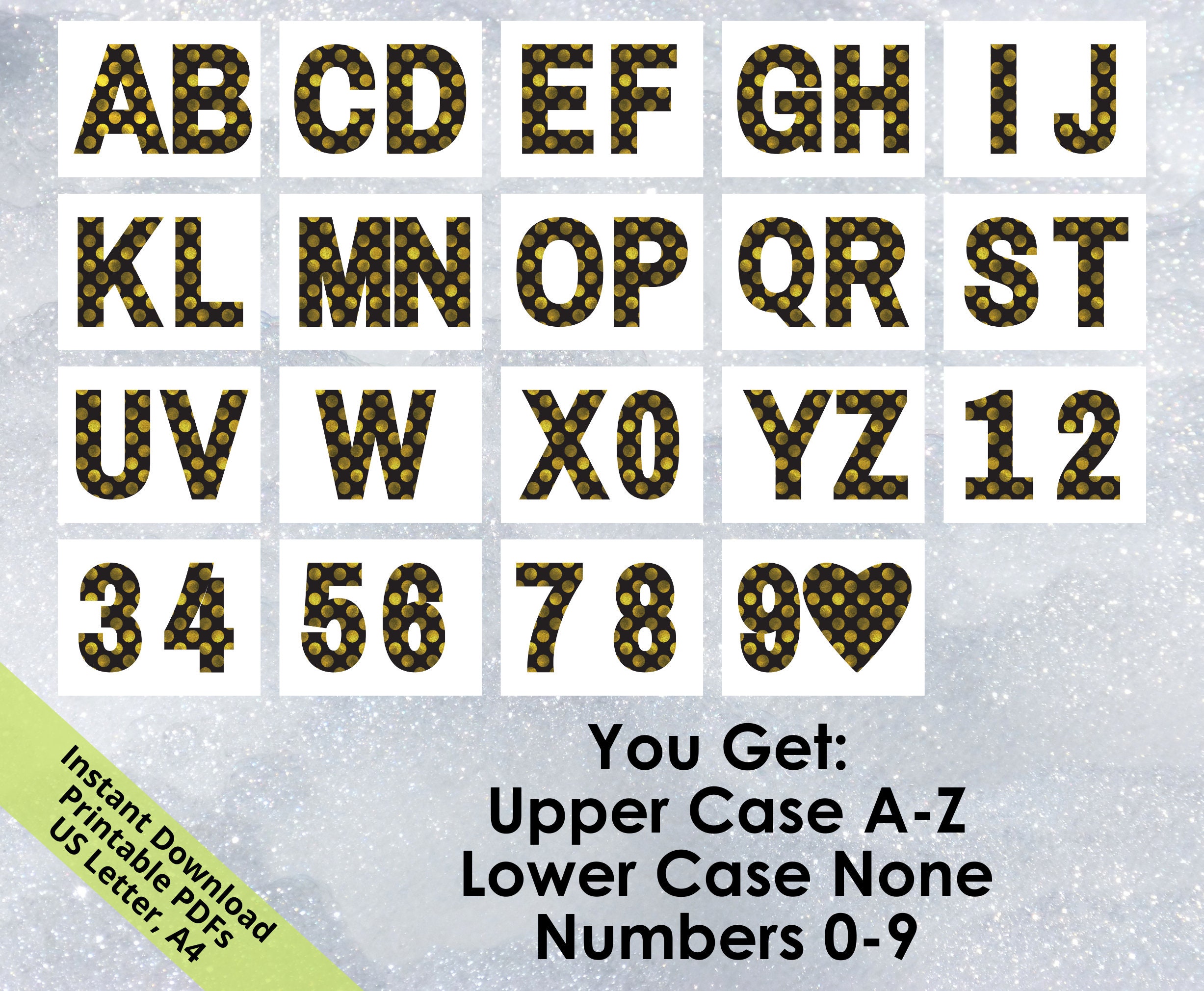 Bulletin Board Letters PRINTABLES, Resizeable 6 Inches, Bunting Banner ...