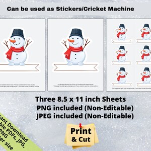 Snowman Winter, Editable Student Name Tags PRINTABLES, Classroom ...