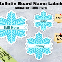 Printable Blank Snowflake Calendar - Etsy