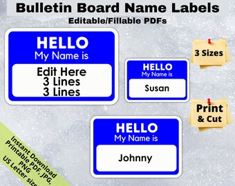Eucalyptus Name Tags Classroom Labels Editable Student - Etsy