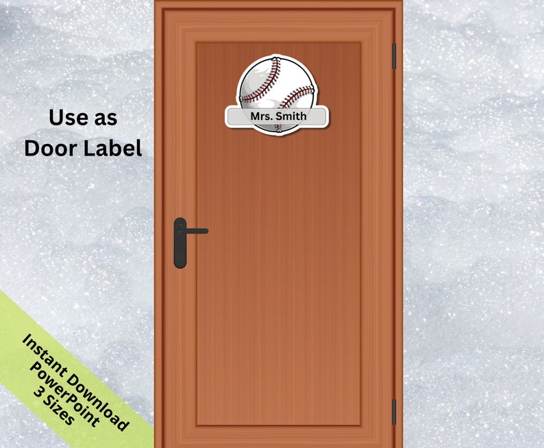 Baseball, Editable Student Name Tags PRINTABLES, Classroom Bulletin ...