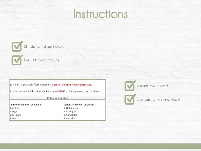 To-do List Template | Team and Individual | Productivity | Daily Task ...