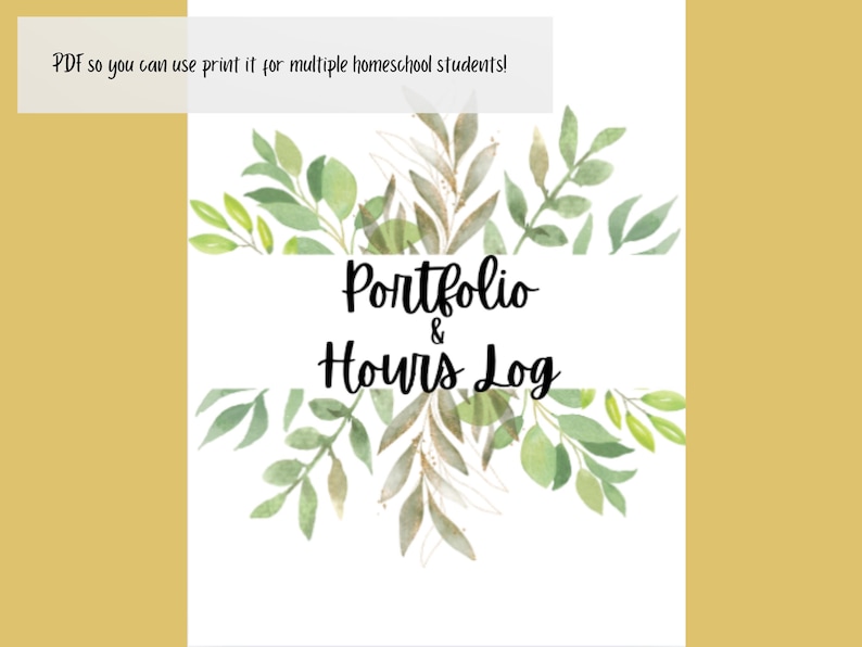 Printable Missouri Homeschool Portfolio and Hours Log - Etsy