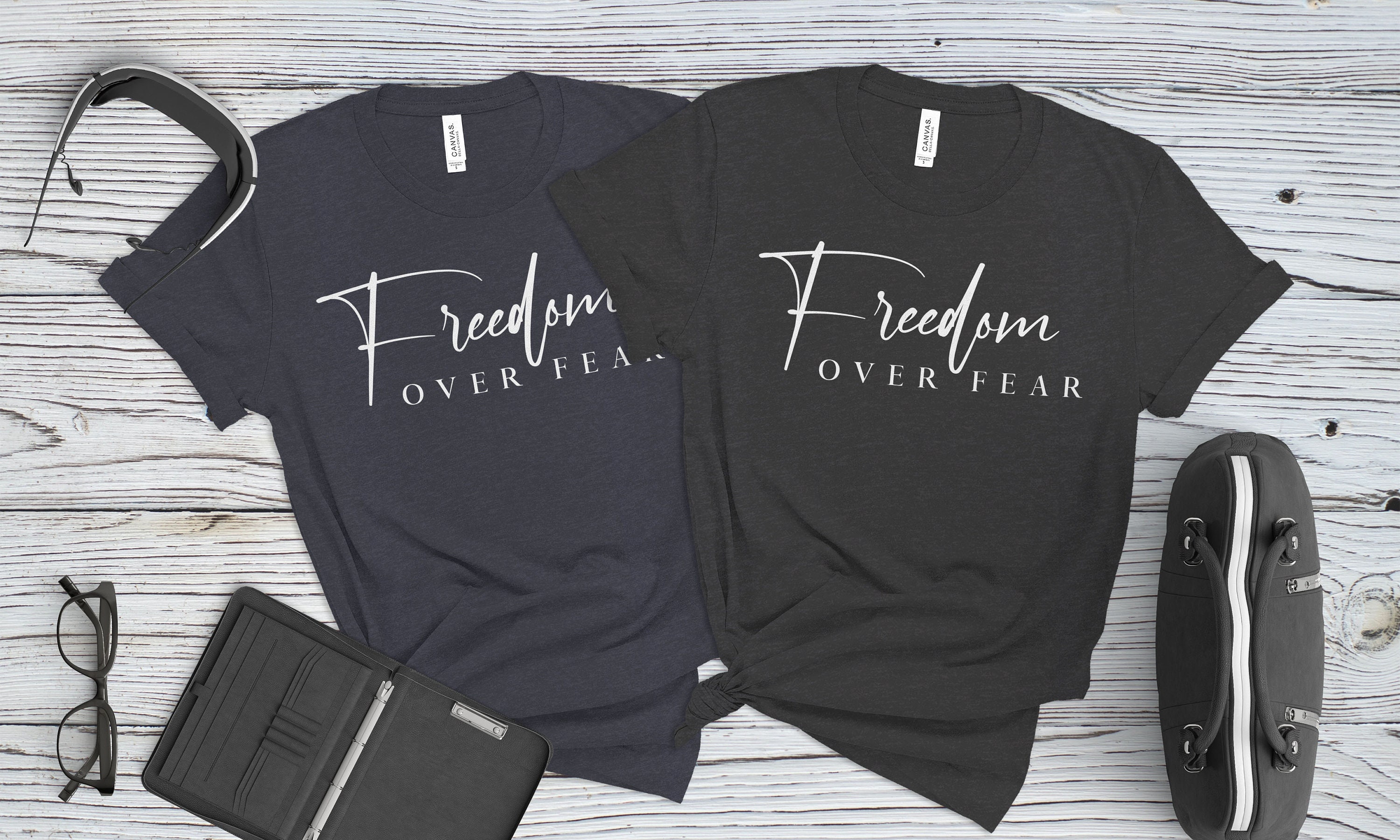 Freedom Over Fear Shirt, Freedom T-shirt, Motivational Shirt, Patriotic ...