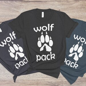 Wolf Pack Shirt, Wolf Shirt, Wolf Lover Gift, Wolf Graphic Tee, Family ...