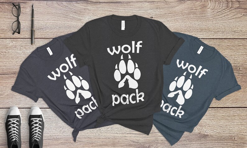 Wolf Pack Shirt, Wolf Shirt, Wolf Lover Gift, Wolf Graphic Tee, Family ...