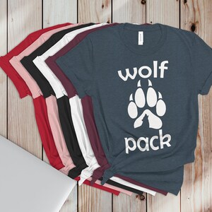 Wolf Pack Shirt, Wolf Shirt, Wolf Lover Gift, Wolf Graphic Tee, Family ...