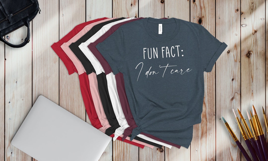 Fun Fact I don't care shirt, Gift For Friend, Funny Sarcastic T-shirt ...