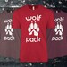 Wolf Pack Shirt, Wolf Shirt, Wolf Lover Gift, Wolf Graphic Tee, Family ...