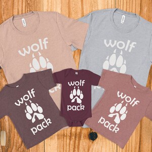 Wolf Pack Shirt, Wolf Shirt, Wolf Lover Gift, Wolf Graphic Tee, Family ...