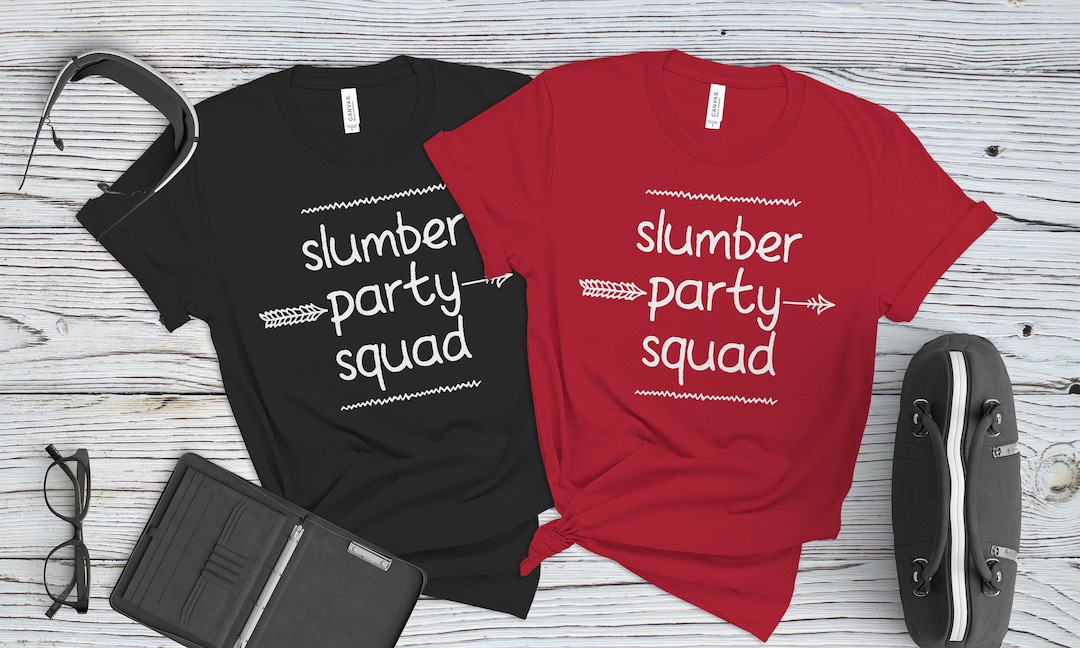 Slumber Party Squad Shirt, Slumber Party Tshirt, Sleepover T-shirt ...