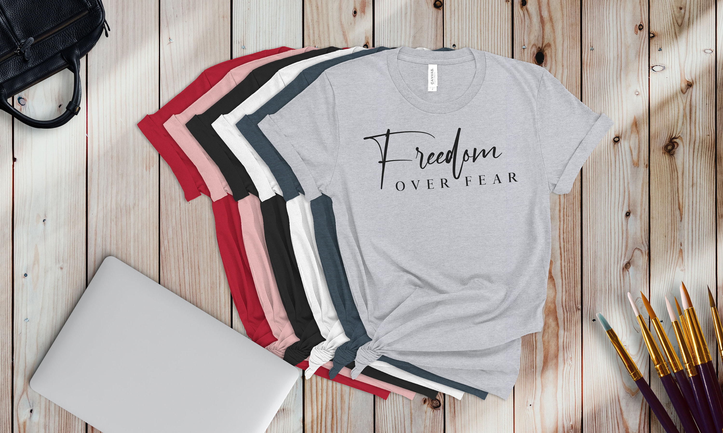 Freedom Over Fear Shirt, Freedom T-shirt, Motivational Shirt, Patriotic ...