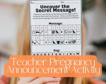 Teacher is Having a Baby Worksheet - Etsy