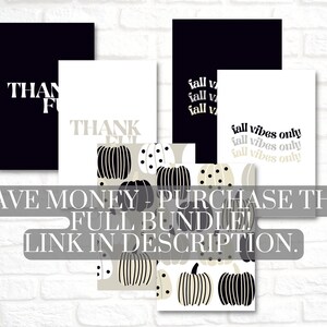 Printable Fall Wall Art Neutral Pumpkins Trendy Poster Boho Retro Style ...