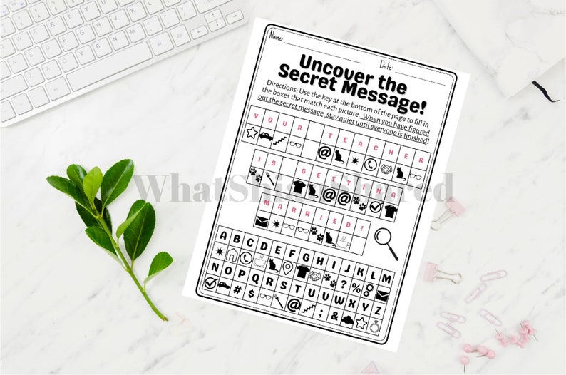 Teacher Engagement Announcement Teacher Marriage Announcement for Class ...