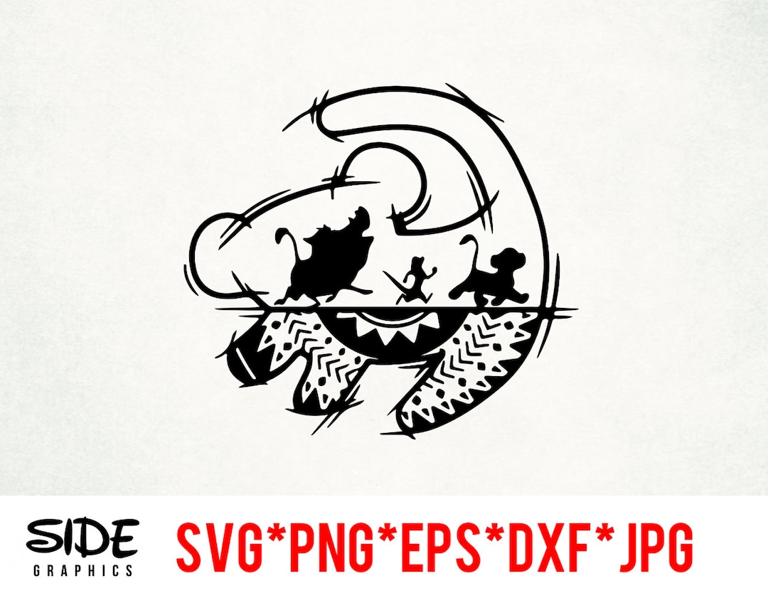 Simba Design Instant Download Digital File Svg, Png, Eps, Jpg, and Dxf ...