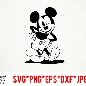 Mickey Wink Instant Download Digital File Svg, Png, Eps, Jpg, and Dxf ...