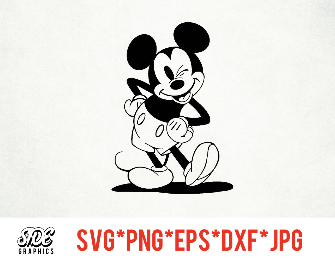 Mickey Wink Instant Download Digital File Svg Png Eps Jpg - Etsy