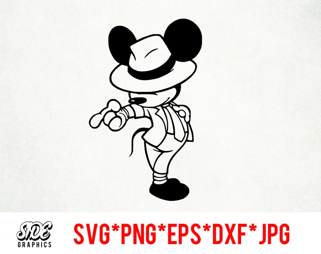 Mickey Jackson Instant Download Digital File Svg, Png, Eps, Jpg, and ...