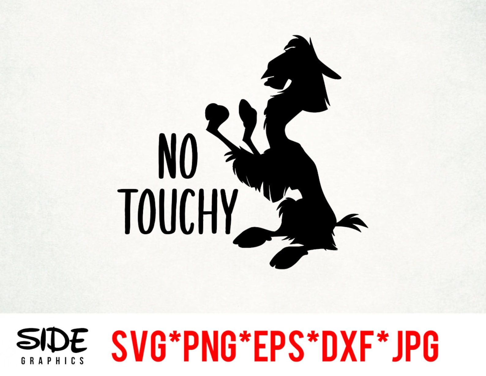 No Touchy Instant Download Digital File Svg, Png, Eps, Jpg, and Dxf ...