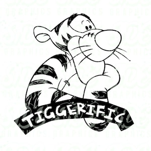 Tigger Instant Download Digital File Svg, Png, Eps, Jpg, and Dxf Clip ...