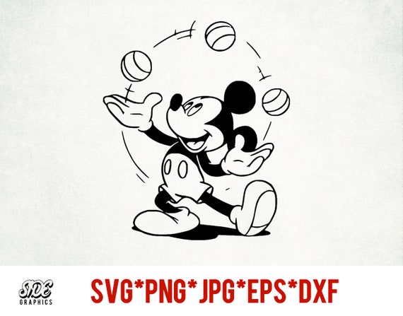 Mickey Juggling Instant Download Digital File Svg Png Eps | Etsy