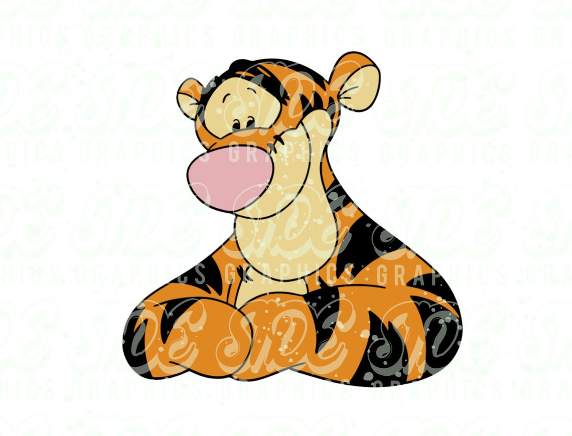 Tigger Instant Download Digital File Svg, Png, Eps, Jpg, and Dxf Clip ...