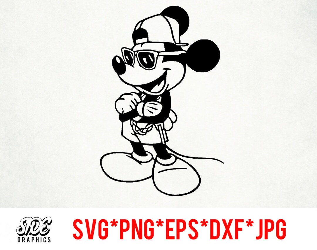 Cool Mickey Instant Download Digital File Svg, Png, Eps, Jpg, and Dxf ...
