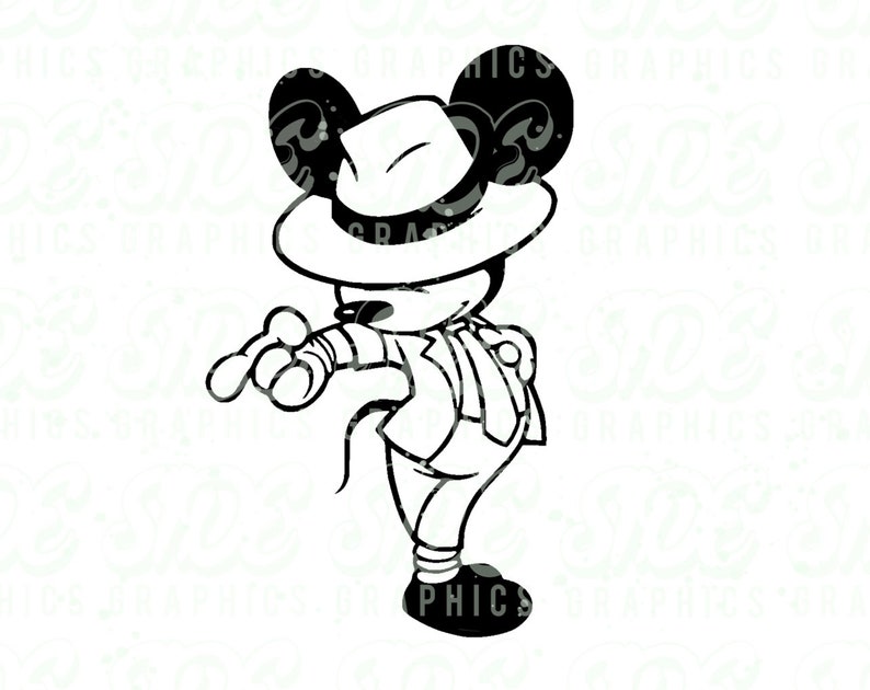 Mickey Jackson Instant Download Digital File Svg Png Eps - Etsy