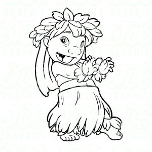Lilo Instant Download Digital File Svg, Png, Eps, Jpg, and Dxf Clip Art ...