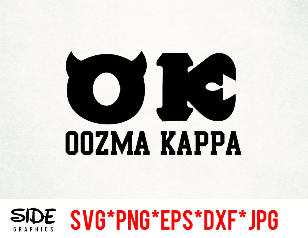 Oozma Kappa Instant Download Digital File Svg, Png, Eps, Jpg, and Dxf ...