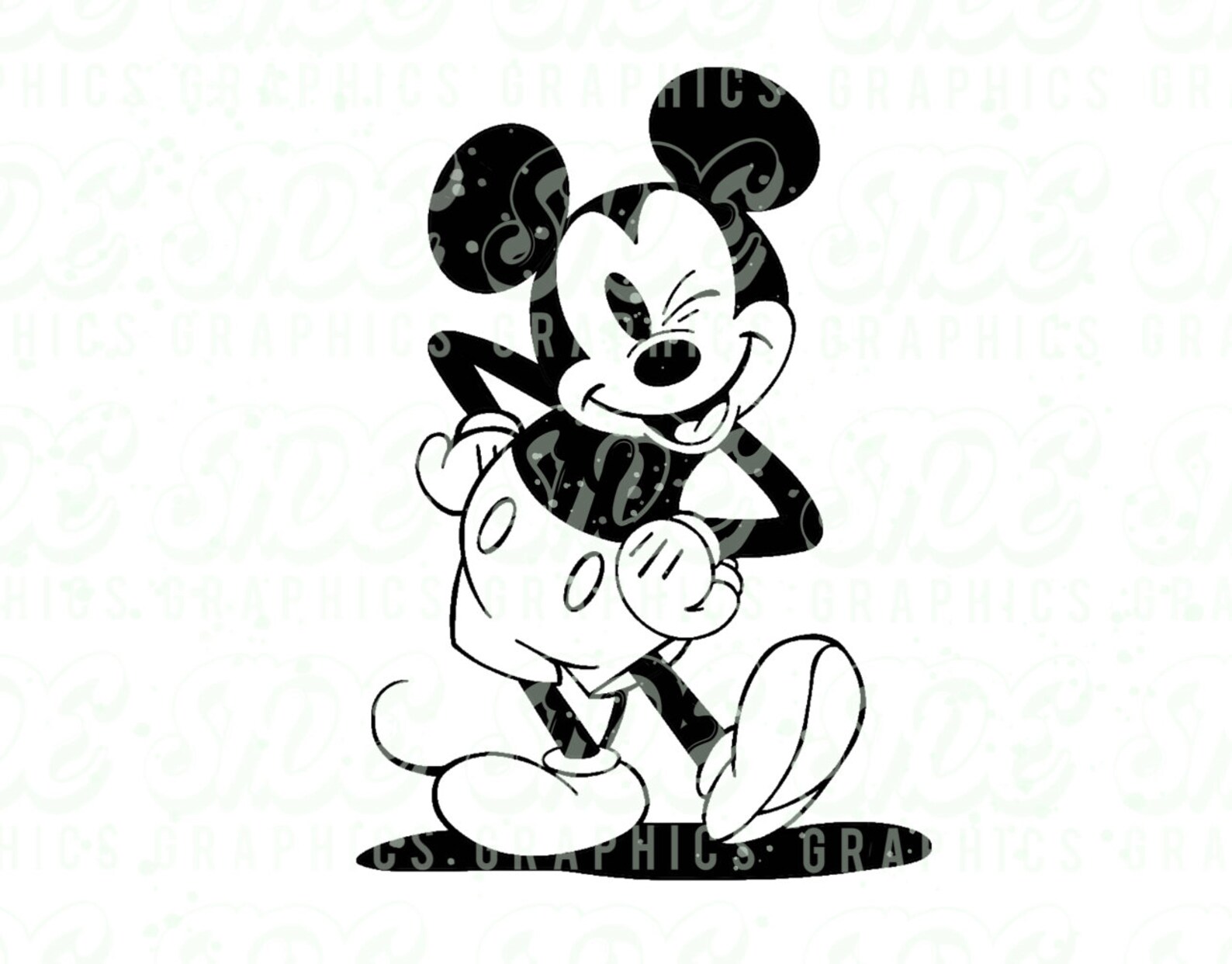 Mickey Wink Instant Download Digital File Svg, Png, Eps, Jpg, and Dxf ...