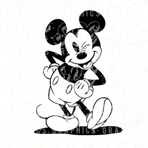Mickey Wink Instant Download Digital File Svg, Png, Eps, Jpg, and Dxf ...