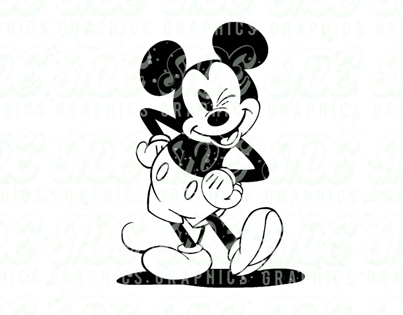 Mickey Wink Instant Download Digital File Svg Png Eps Jpg - Etsy