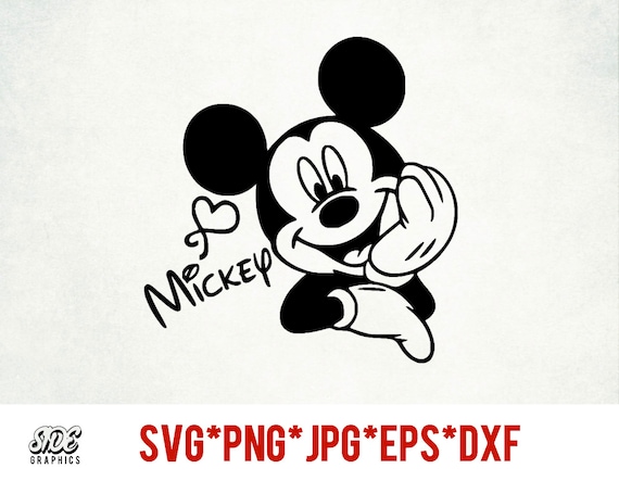 Mickey Autograph Instant Download Digital File Svg Png Eps - Etsy